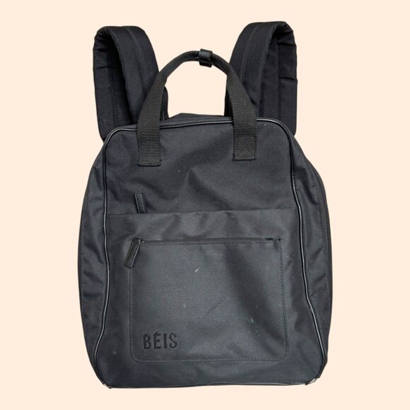 BEIS | Bags | Beis The Expandable Backpack Black | Poshmark
